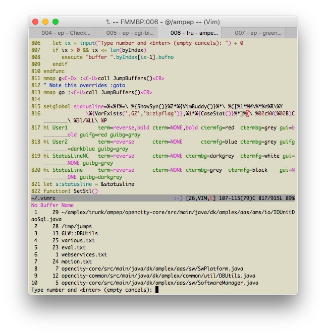 Jump to recent buffers | Vim Tips Wiki | Fandom