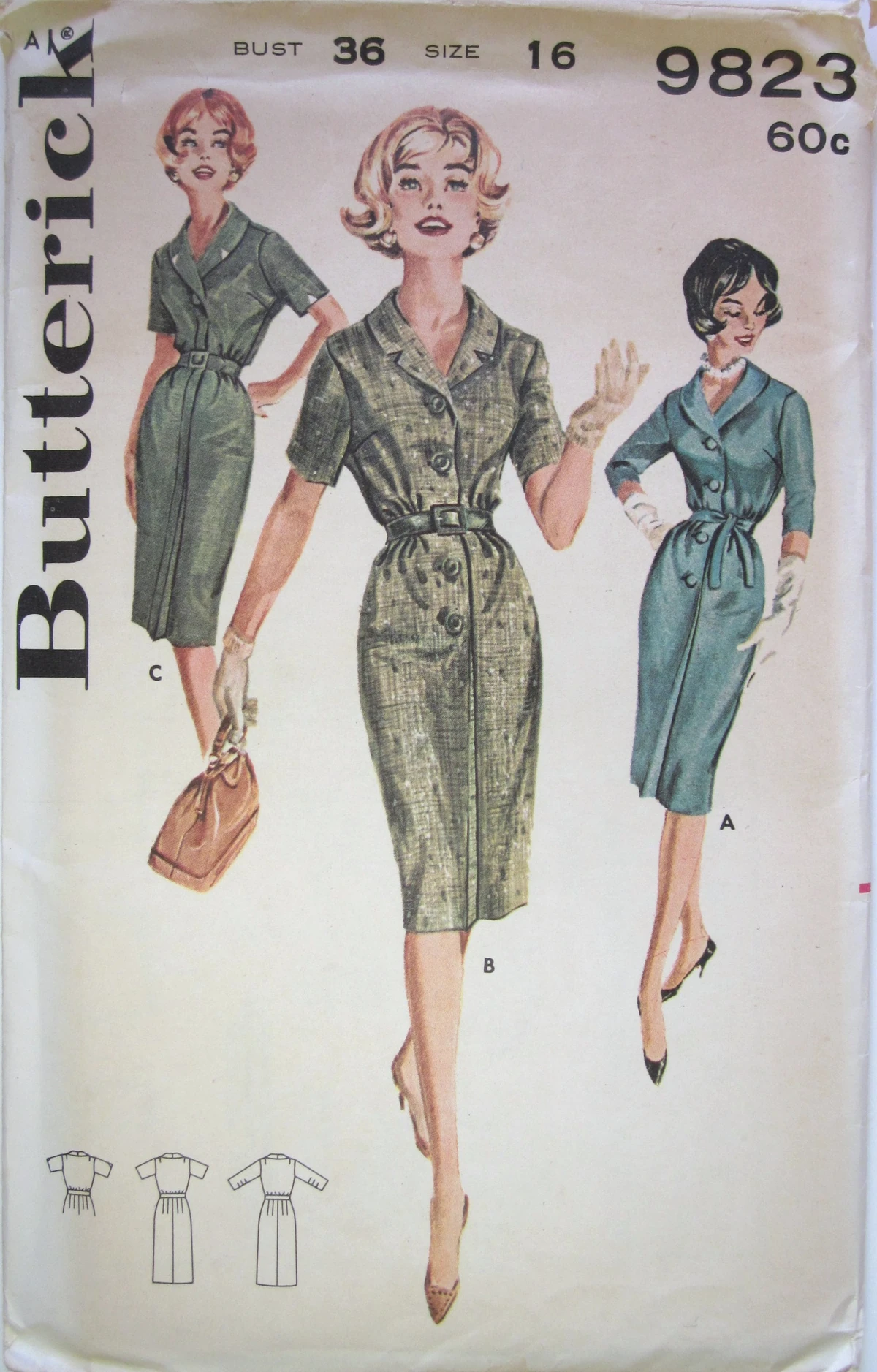 Butterick 9823 | Vintage Sewing Patterns | Fandom