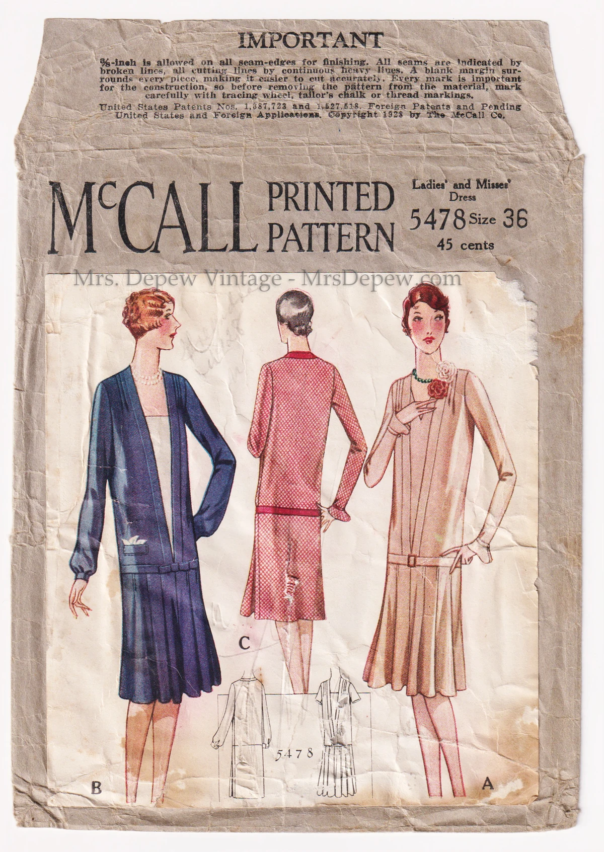 McCall 5478 | Vintage Sewing Patterns | Fandom