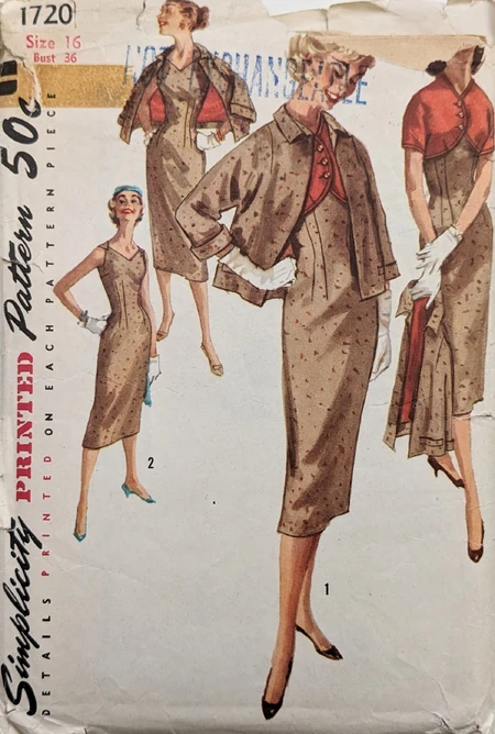 Simplicity 1720 B | Vintage Sewing Patterns | Fandom