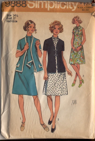 Simplicity 9888 | Vintage Sewing Patterns | Fandom