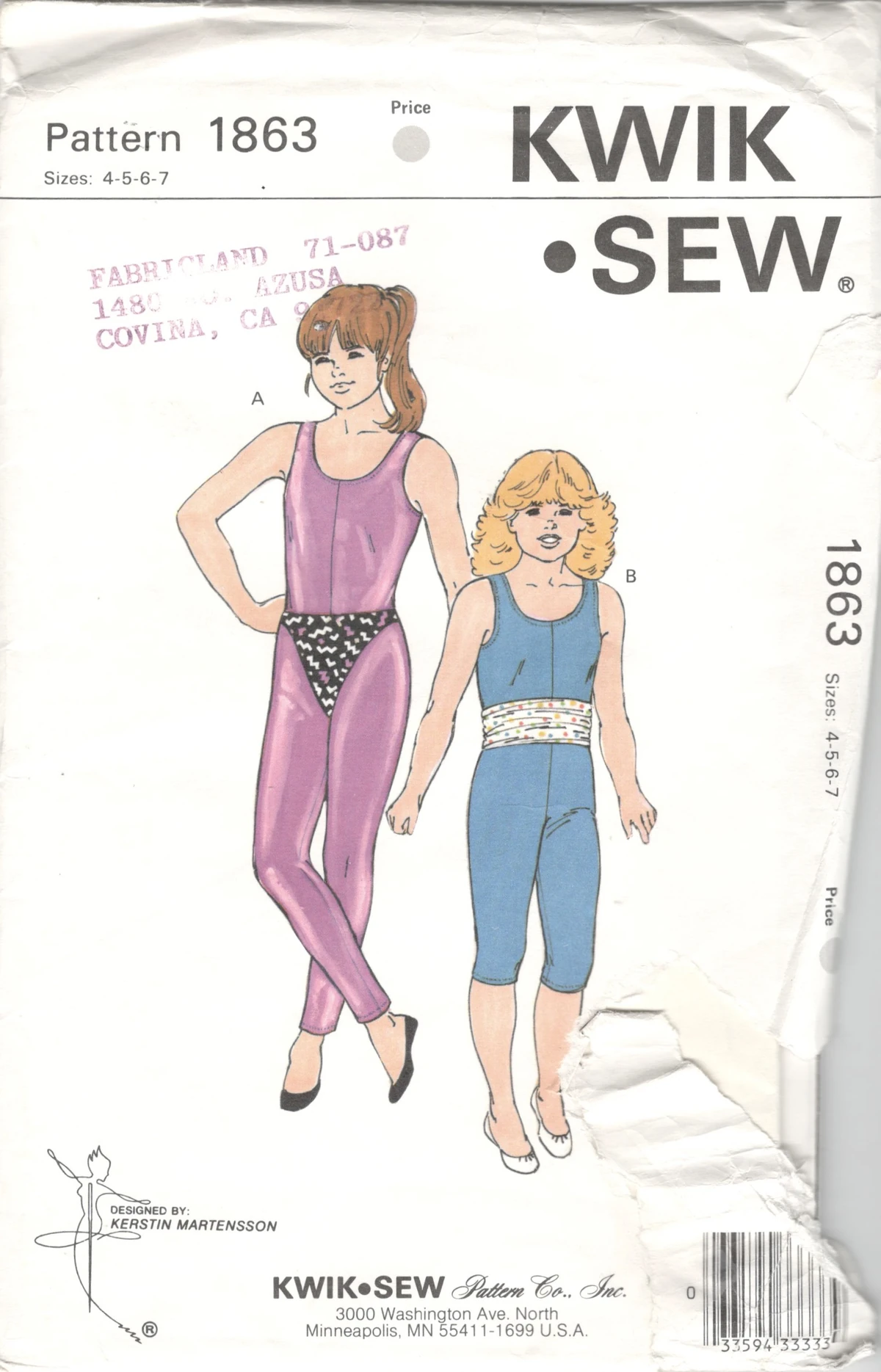 Kwik Sew 1863 | Vintage Sewing Patterns | Fandom