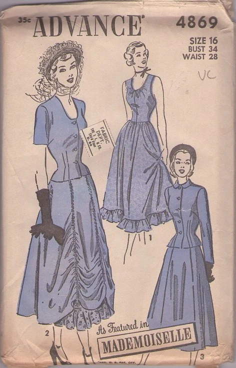 Advance 4869 | Vintage Sewing Patterns | Fandom