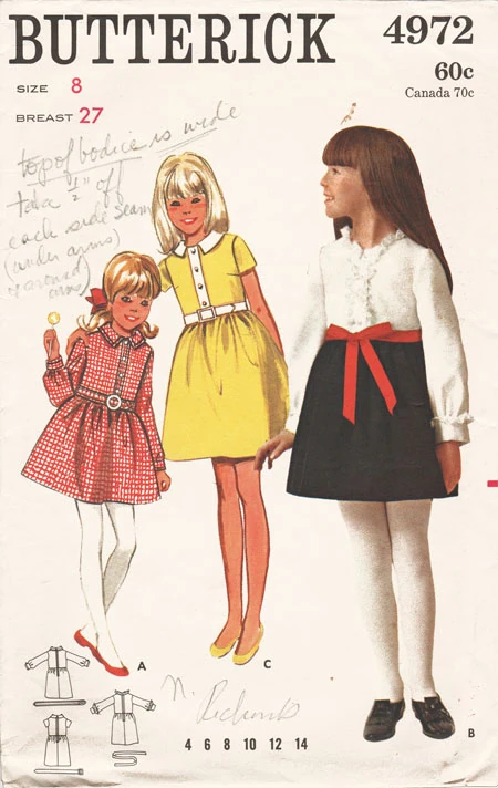Butterick 4972 B | Vintage Sewing Patterns | Fandom
