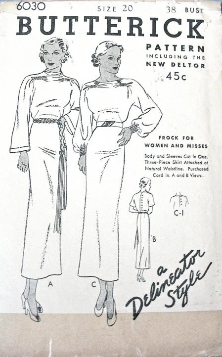 Butterick 6030 A | Vintage Sewing Patterns | Fandom