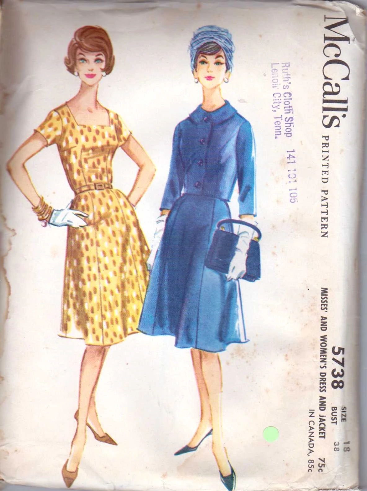 McCall's 5738 | Vintage Sewing Patterns | Fandom
