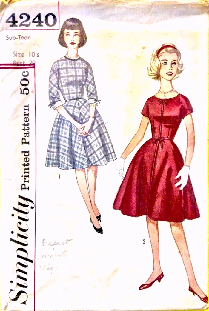 Simplicity 4240 B | Vintage Sewing Patterns | Fandom