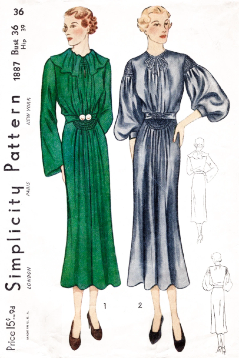 Simplicity 1887 A | Vintage Sewing Patterns | Fandom