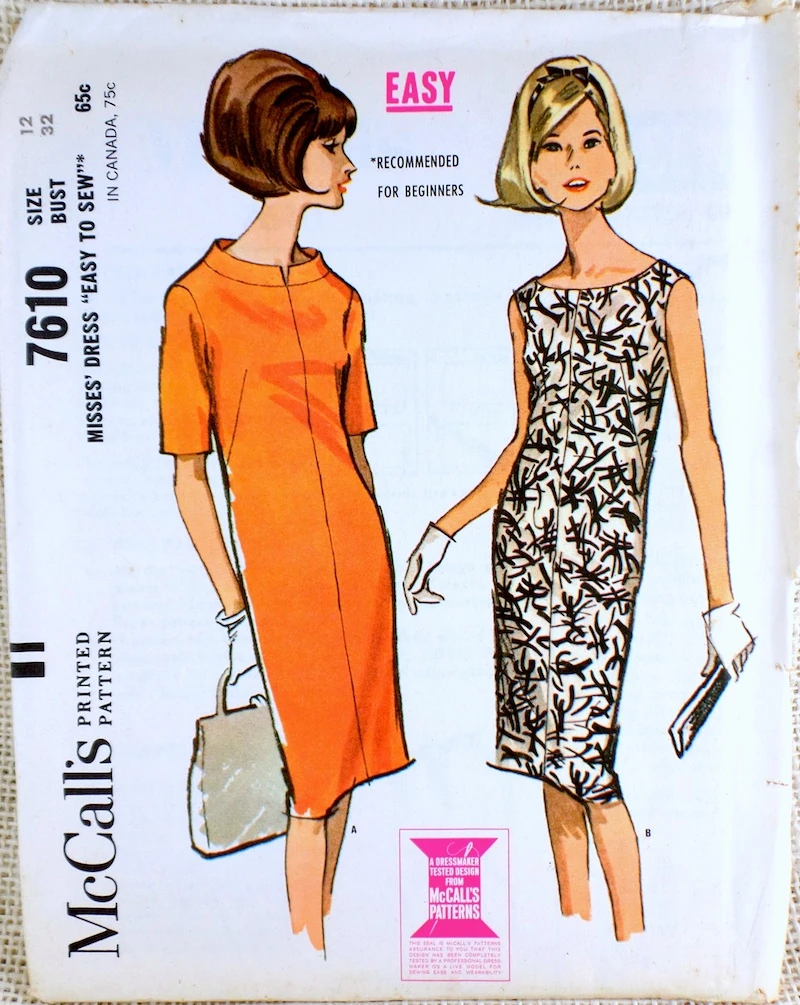 McCall's 7610 A | Vintage Sewing Patterns | Fandom