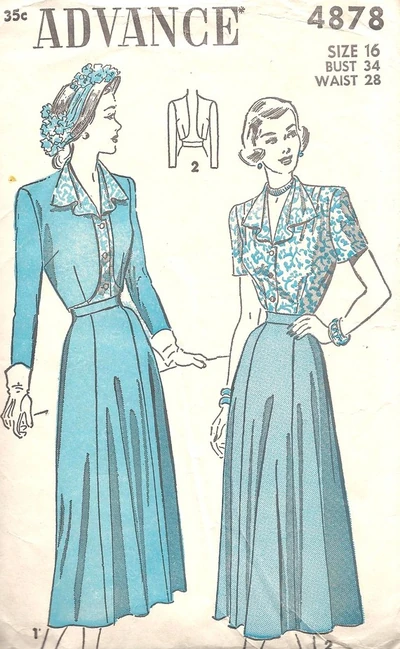 Advance 4878 | Vintage Sewing Patterns | Fandom
