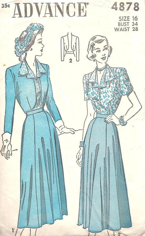 Advance 4878 | Vintage Sewing Patterns | Fandom