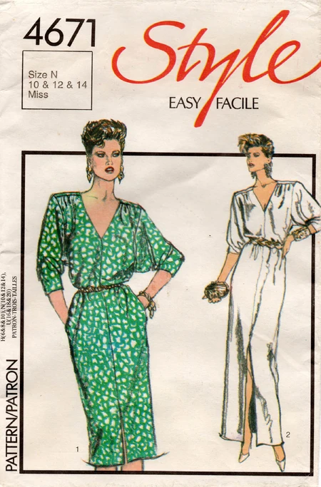Style 4671 A | Vintage Sewing Patterns | Fandom