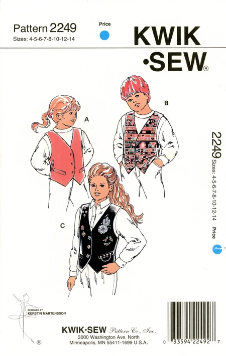 Kwik Sew 2249 | Vintage Sewing Patterns | Fandom