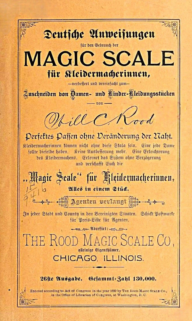 Dressmakers' Magic Scale 26th Edition | Vintage Sewing Patterns | Fandom