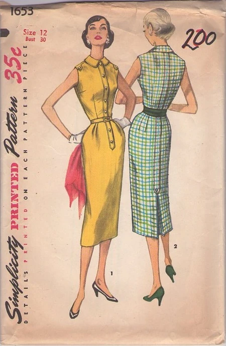 Simplicity 1653 A | Vintage Sewing Patterns | Fandom