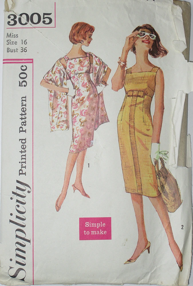Simplicity 3005 A | Vintage Sewing Patterns | Fandom