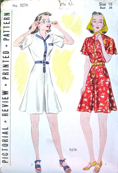 Pictorial Review 9274 | Vintage Sewing Patterns | Fandom