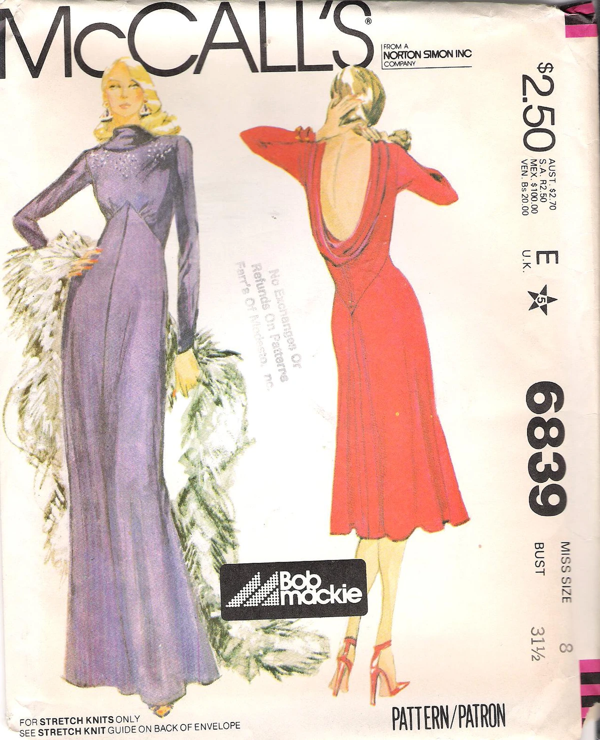 McCall's 6839 | Vintage Sewing Patterns | Fandom