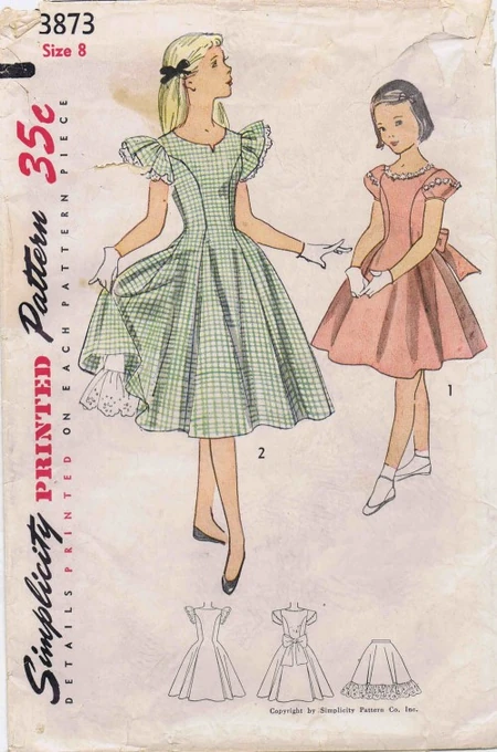 Simplicity 3873 A | Vintage Sewing Patterns | Fandom