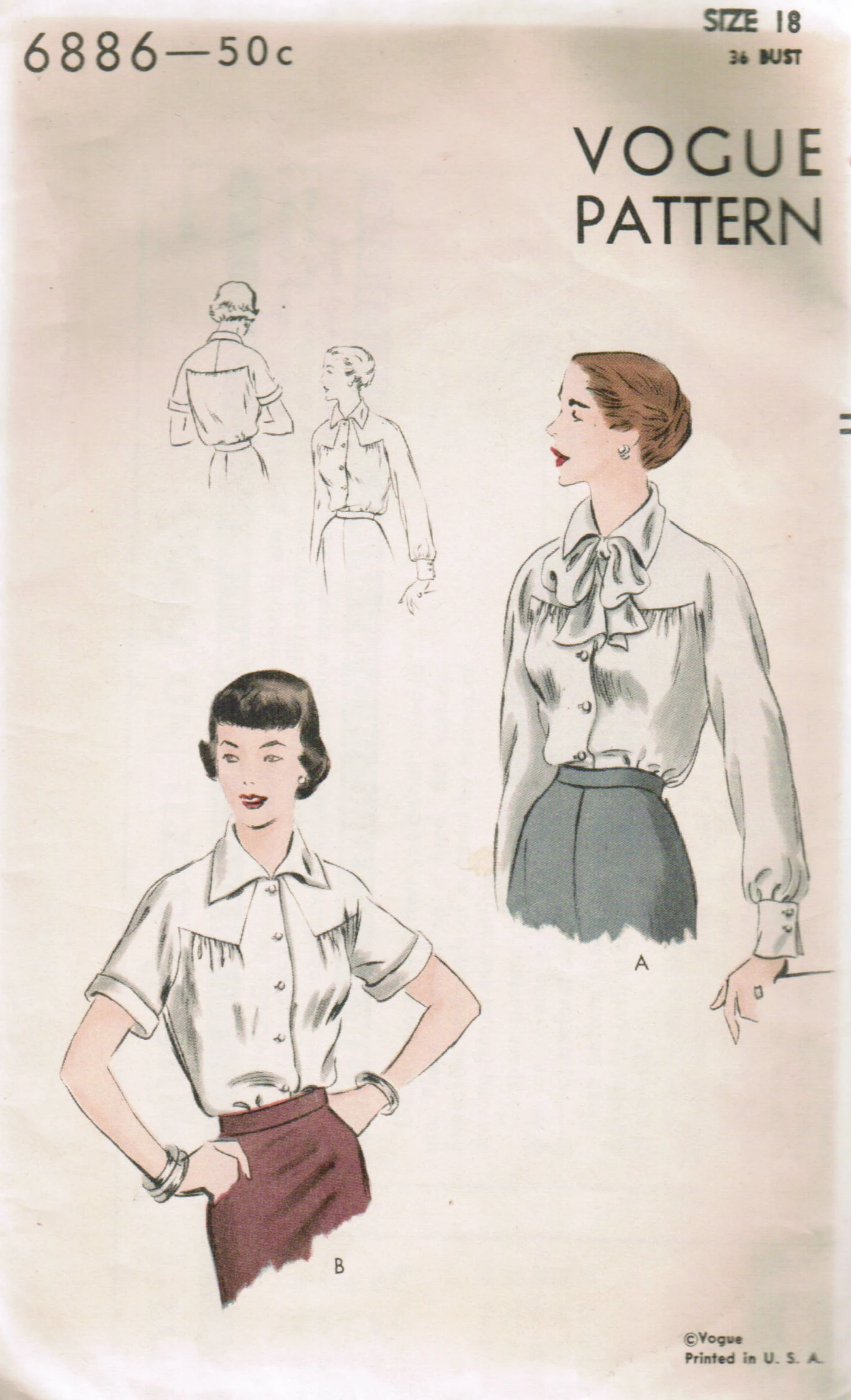 Vogue 6886 A | Vintage Sewing Patterns | Fandom
