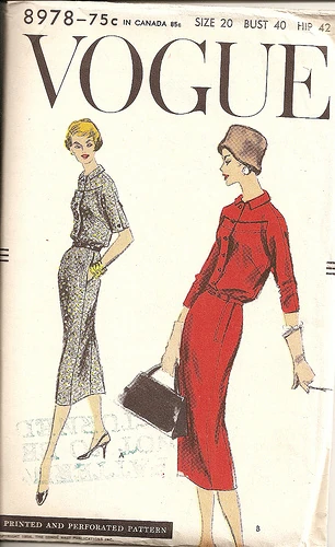 Vogue 8978 | Vintage Sewing Patterns | Fandom