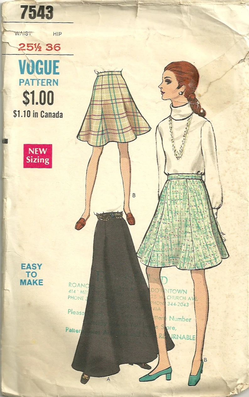 Vogue 7543 | Vintage Sewing Patterns | Fandom