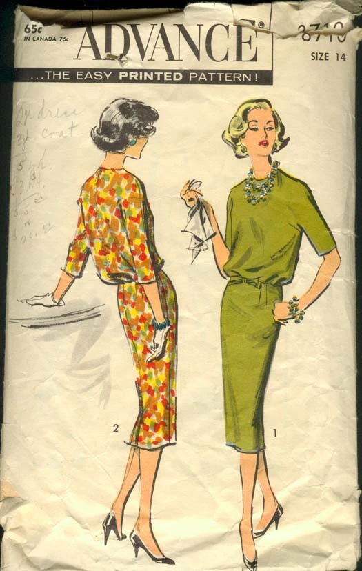 Advance 8710 | Vintage Sewing Patterns | Fandom