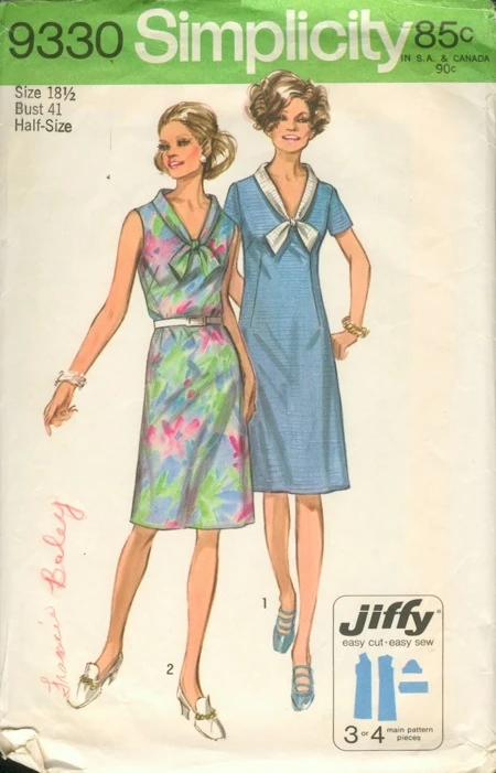 Simplicity 9330 | Vintage Sewing Patterns | Fandom