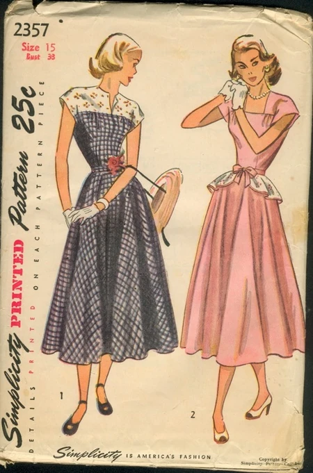 Simplicity 2357 | Vintage Sewing Patterns | Fandom