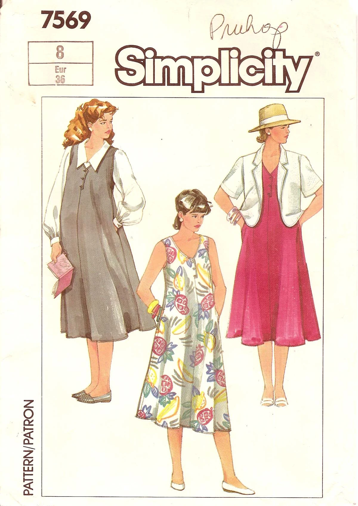 Simplicity 7569 A | Vintage Sewing Patterns | Fandom
