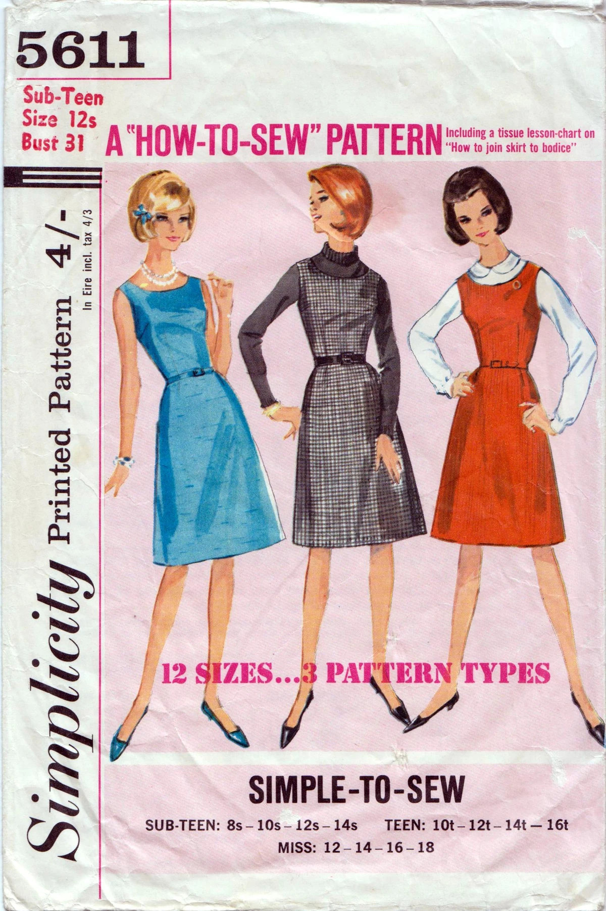 Simplicity 5611 A | Vintage Sewing Patterns | Fandom