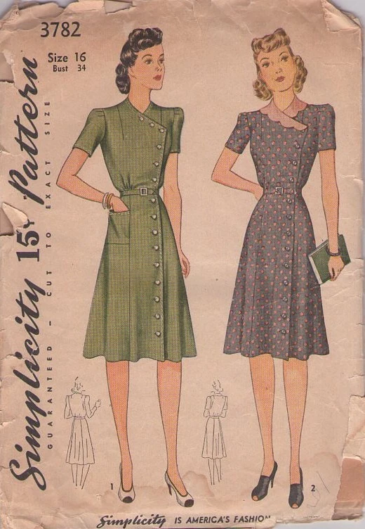 Simplicity 3782 B | Vintage Sewing Patterns | Fandom