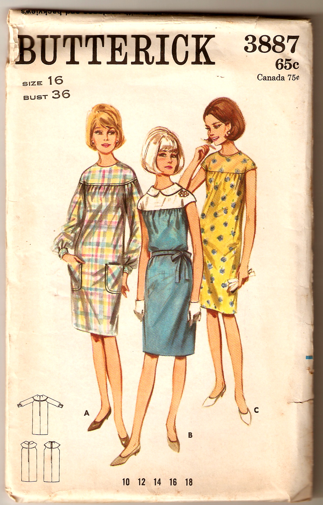 Butterick 3887 | Vintage Sewing Patterns | Fandom