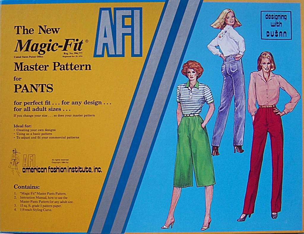 Magic-Fit Master Pattern for Pants | Vintage Sewing Patterns | Fandom