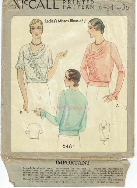 McCall 6484 | Vintage Sewing Patterns | Fandom