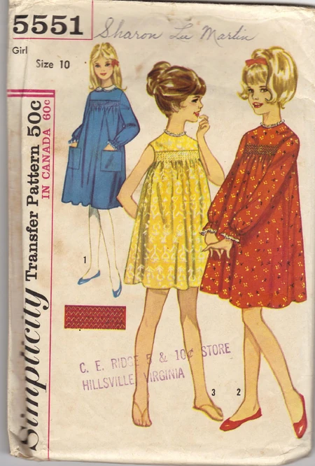 Simplicity 5551 A | Vintage Sewing Patterns | Fandom