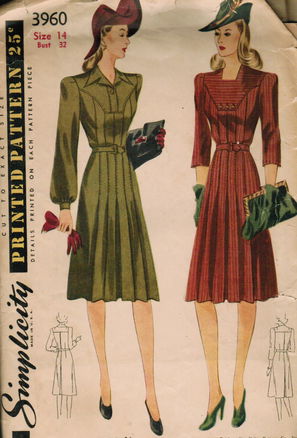Simplicity 3960 A | Vintage Sewing Patterns | Fandom