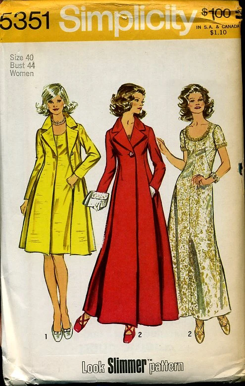 Simplicity 5351 | Vintage Sewing Patterns | Fandom