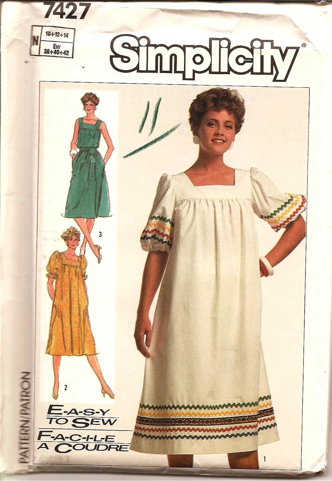 Simplicity 7427 C | Vintage Sewing Patterns | Fandom