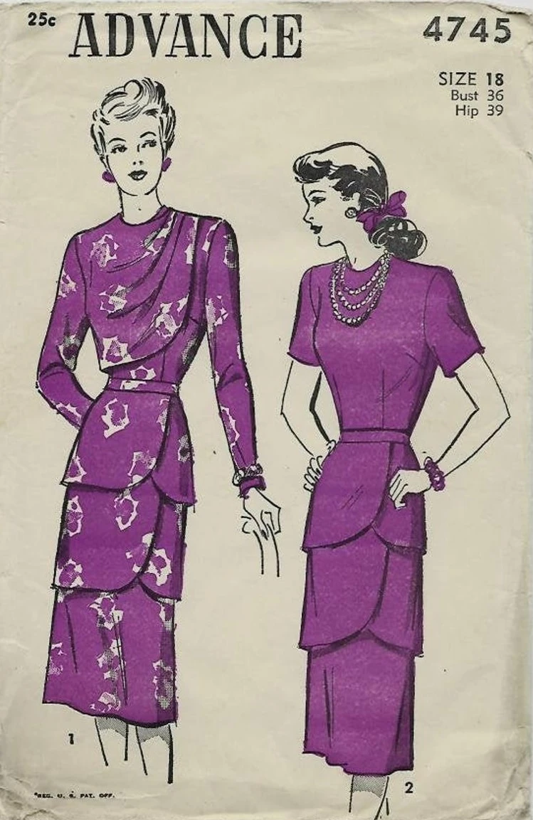 Advance 4745 | Vintage Sewing Patterns | Fandom