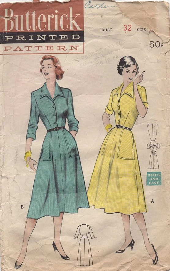 Butterick 5892 B | Vintage Sewing Patterns | Fandom