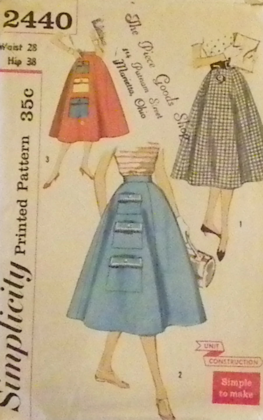 Simplicity 2440 A | Vintage Sewing Patterns | Fandom