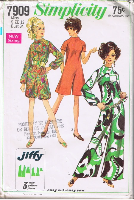 Simplicity 7909 | Vintage Sewing Patterns | Fandom