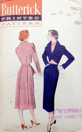 Butterick 5423 B | Vintage Sewing Patterns | Fandom