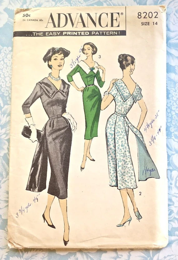 Advance 8202 | Vintage Sewing Patterns | Fandom