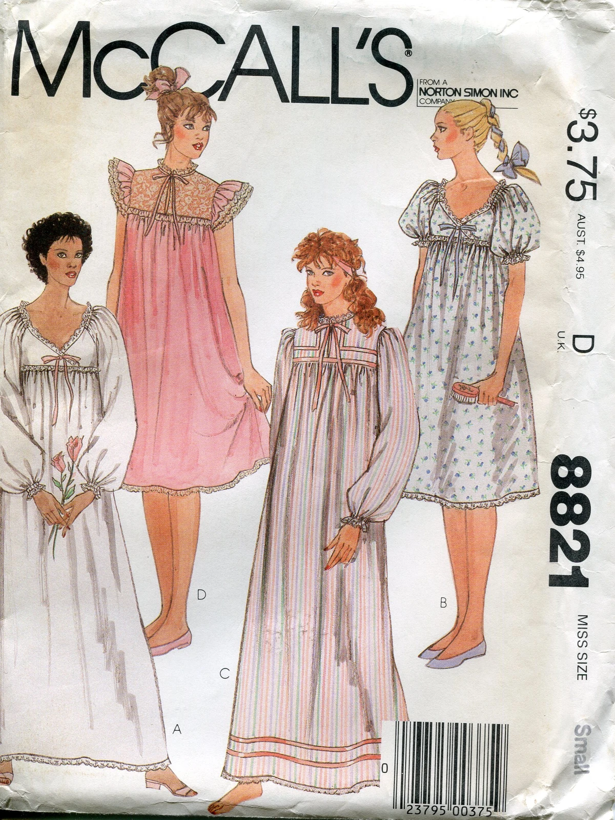 McCall's 8821 | Vintage Sewing Patterns | Fandom