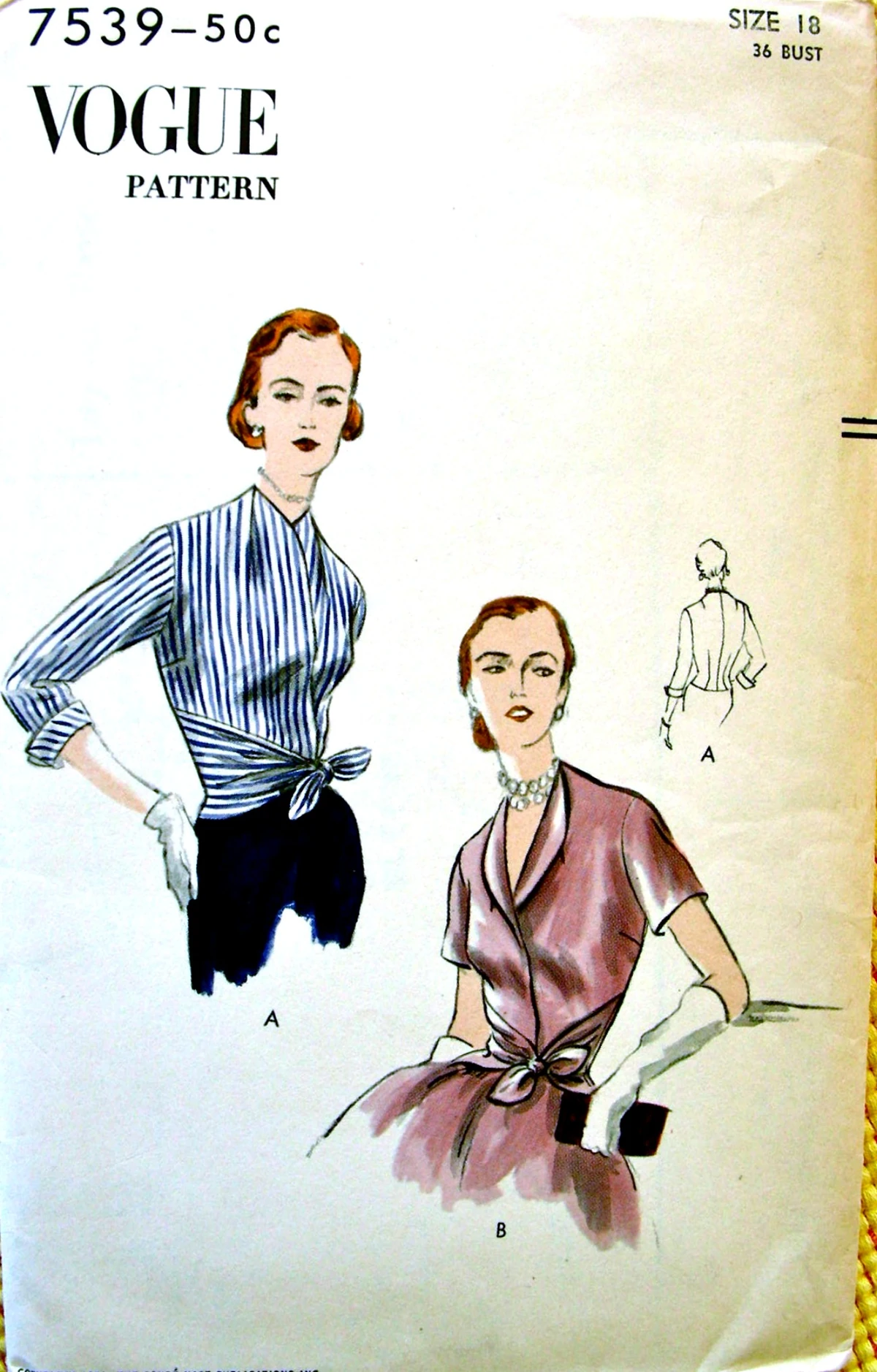 Vogue 7539 A | Vintage Sewing Patterns | Fandom