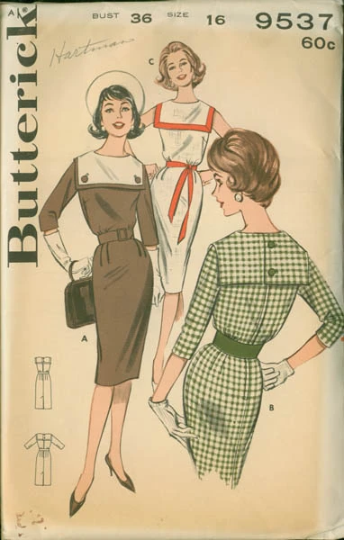 Butterick 9537 | Vintage Sewing Patterns | Fandom