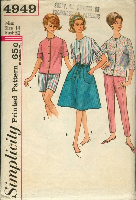 Simplicity 4949 A | Vintage Sewing Patterns | Fandom
