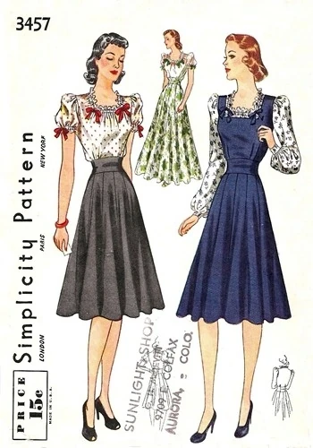 Simplicity 3457 | Vintage Sewing Patterns | Fandom